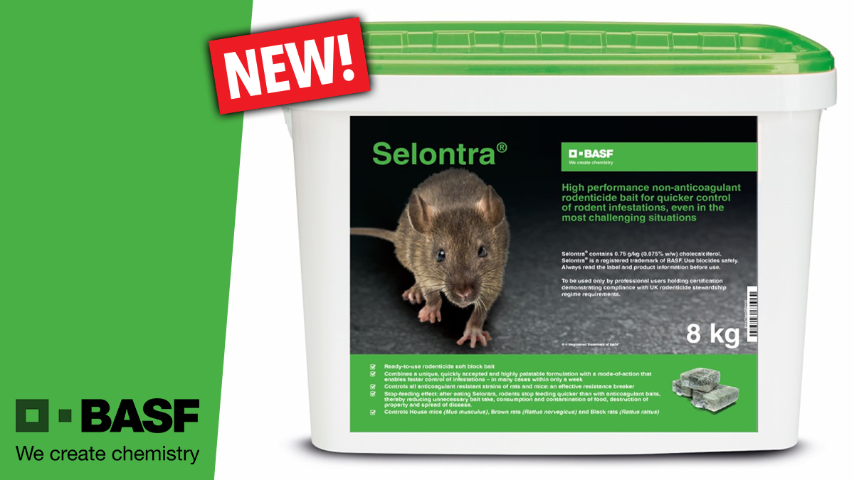 BASF introduces new Cholecalciferol-based rodenticide bait in Europe