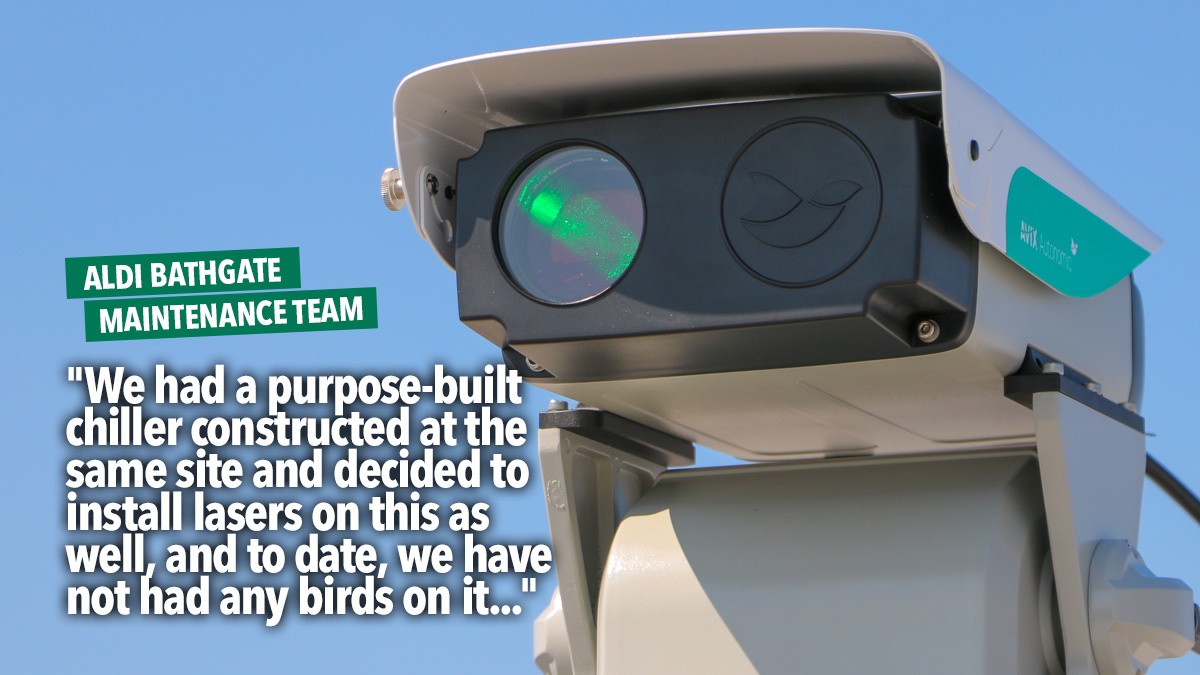 Case study: ALDI facility in Scotland tackles gulls with bird laser
