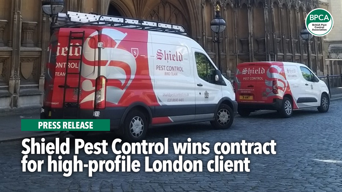 Shield Pest Control wins contract for high-profile London client