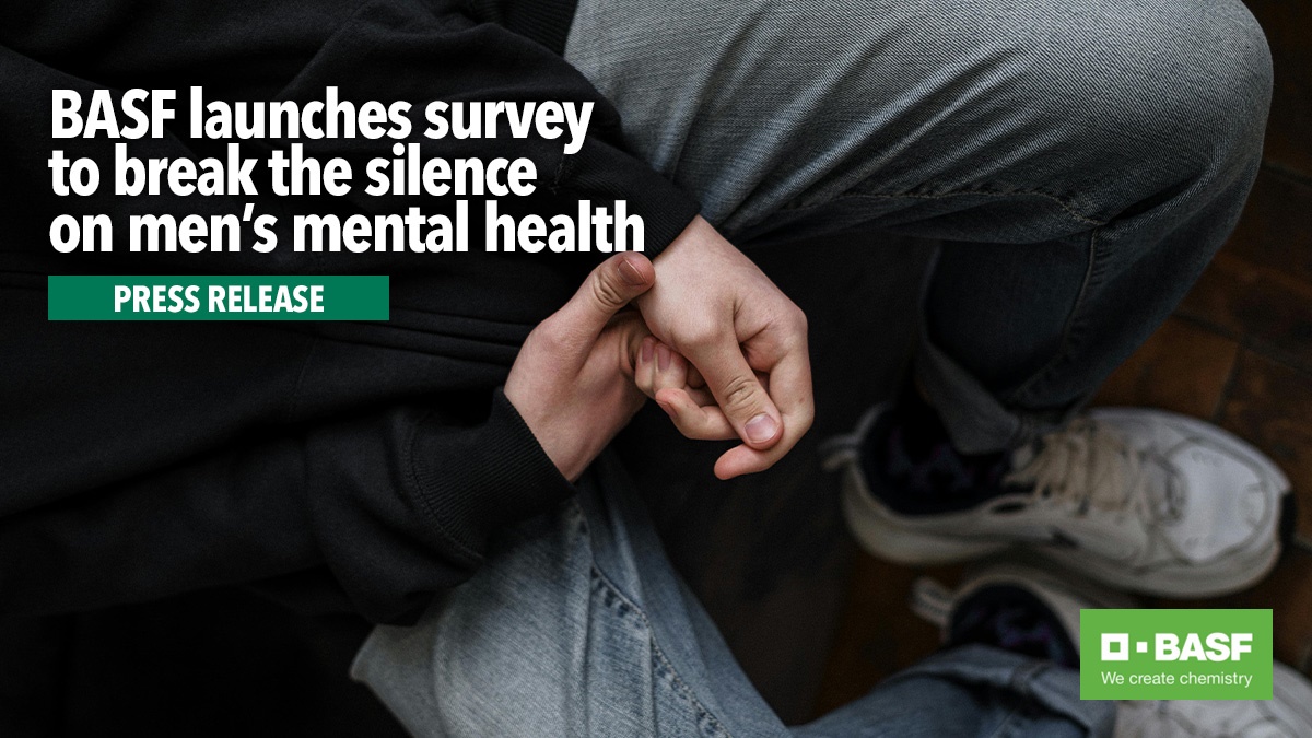 BASF launches survey to break the silence on men’s mental health