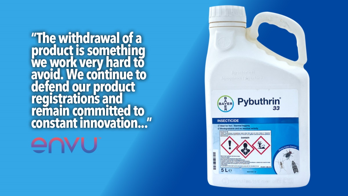 Product withdrawal: Pybuthrin 33 to be removed from the market