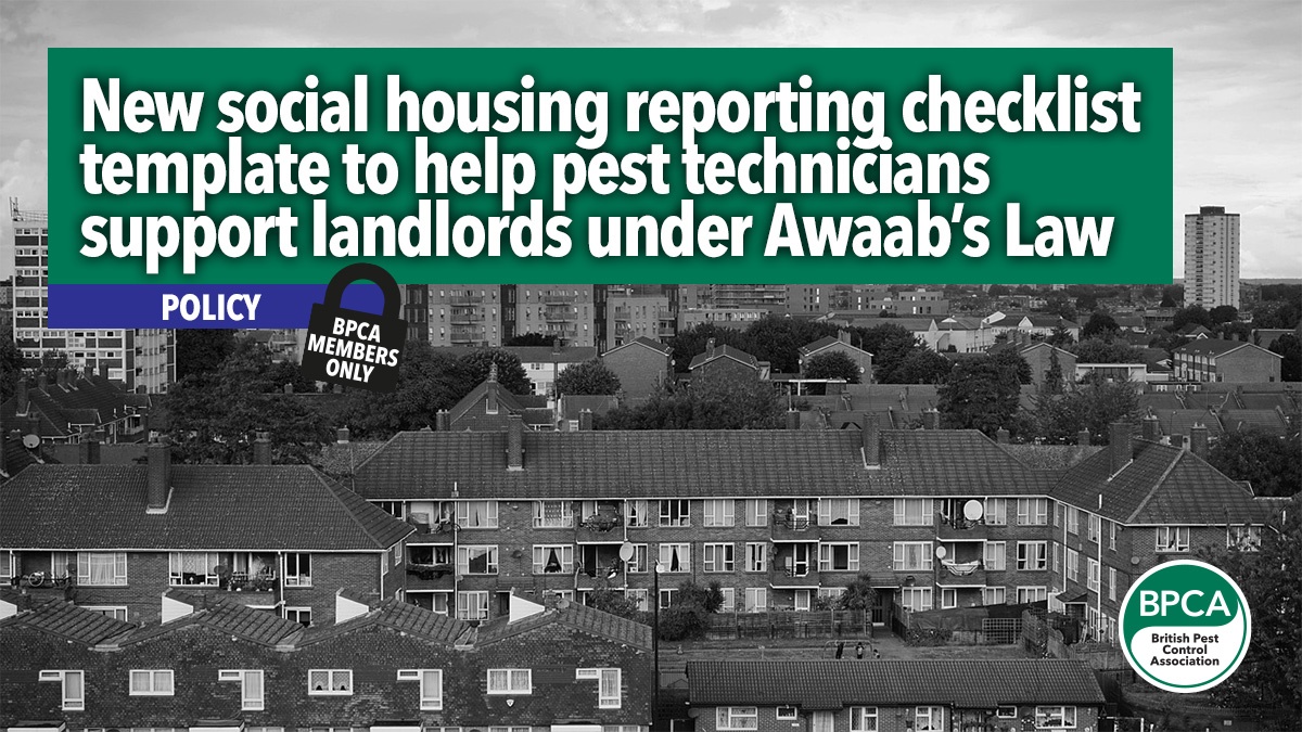New social housing reporting checklist template to help pest ...