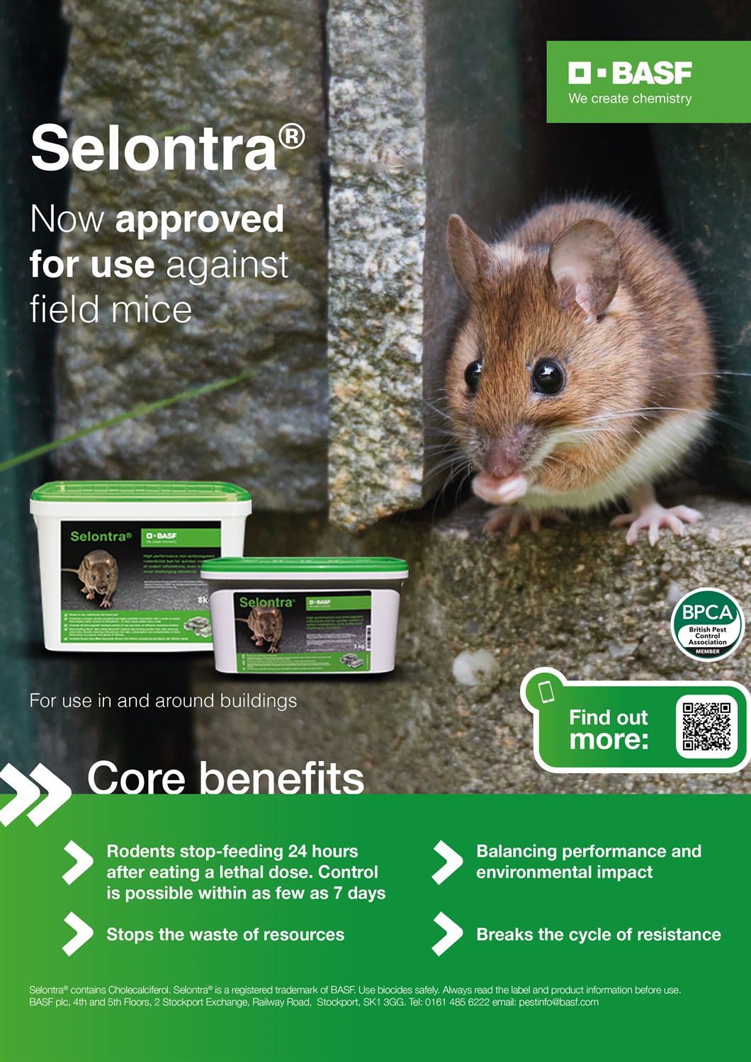 Advert: BASF Selontra approved for field mice